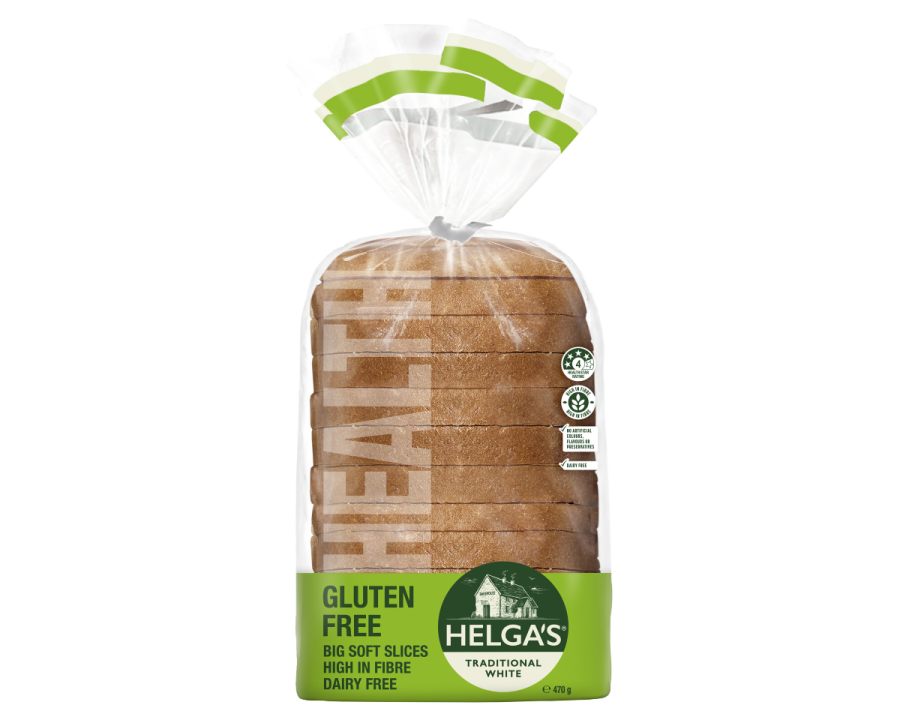 Helgas Gluten Free Bread Traditional White 470 g | Helgas