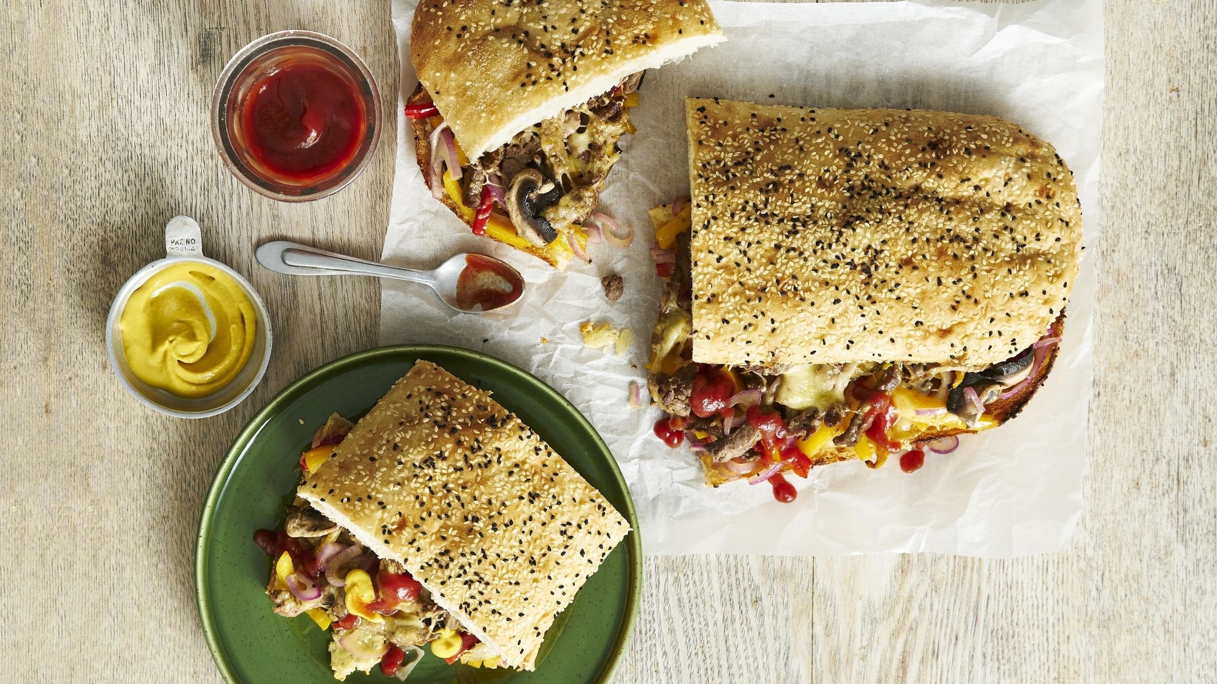 Philly Cheesesteak Turkish Rolls | Helgas